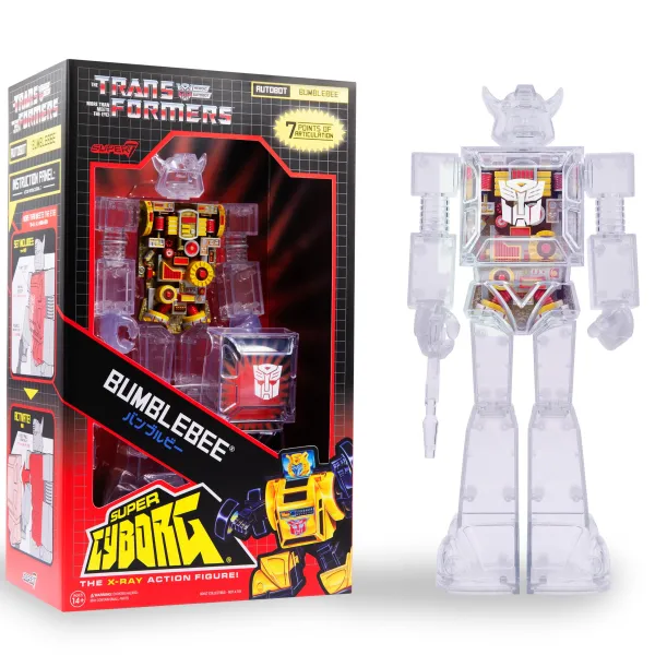 Super7 Transformers^Transformers Super Cyborg - Bumblebee (Clear) - Super7