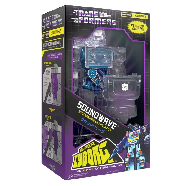 Super7 Transformers^Transformers Super Cyborg -Soundwave Clear (Nycc ...